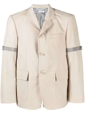 Thom Browne Single-breasted Jacket - Neutrals
