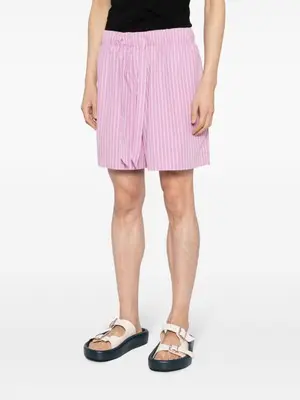 TEKLA Striped Cotton Pyjama Shorts