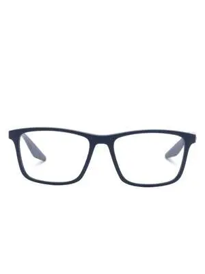 Prada Linea Rossa Rectangle-frame Glasses - Blue