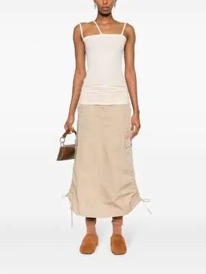 BASERANGE Nida Square-neck Top - Neutrals
