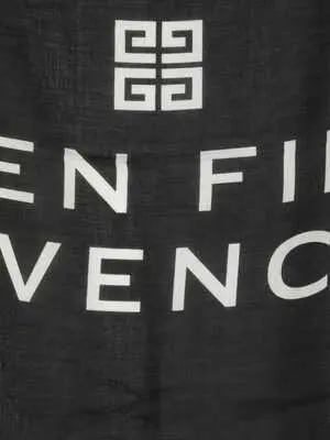 Givenchy Logo-print Frayed Scarf