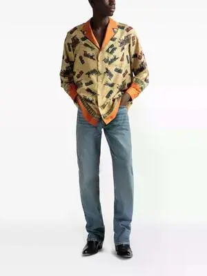 Bally Graphic-print Silk Shirt