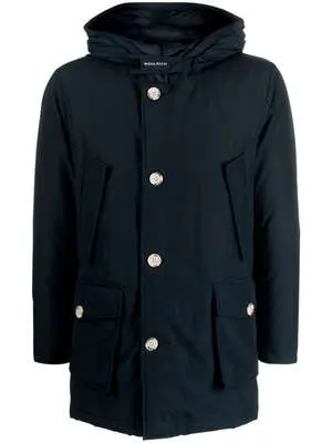 Woolrich Logo-patch Padded Parka - Blue