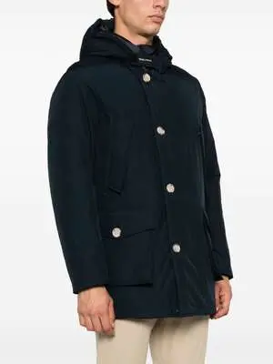 Woolrich Logo-patch Padded Parka - Blue