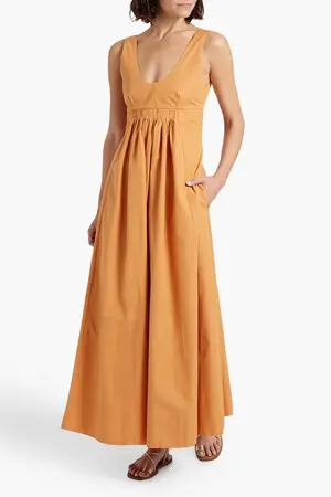laurette maxi dress brown Brown Maxi Dress - Rosetta Maxi Dress in Plum Brown main image 0