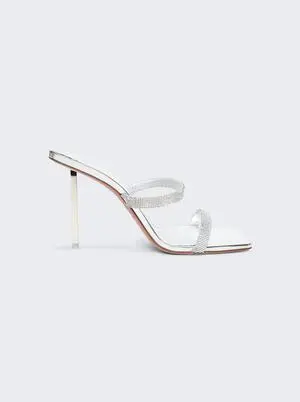 Amina Muaddi Rih Slipper - Silver