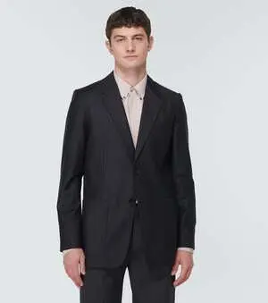 Ami Chalk Stripe Virgin Wool Blazer