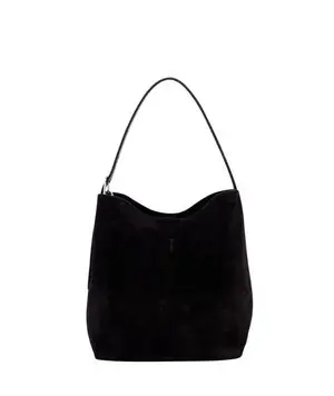 TOTEME Belted Suede Tote Bag - Brown