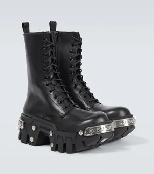 Balenciaga Bulldozer Leather Boots