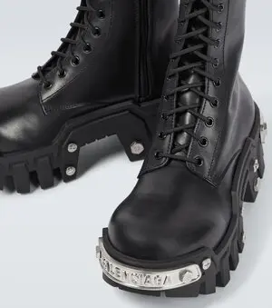 Balenciaga Bulldozer Leather Boots