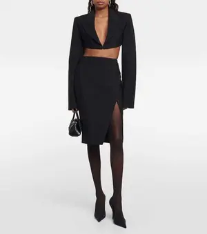 MUGLER High-rise Pencil Skirt