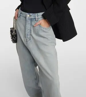 Balenciaga Mid-rise Wide-leg Jeans - Blue