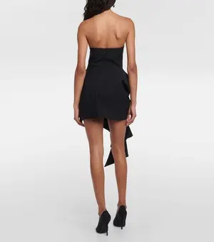 MUGLER Draped Asymmetric Mini Dress