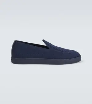 Giorgio Armani Canvas Slip-on Shoes