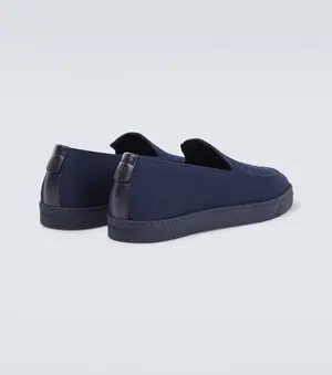 Giorgio Armani Canvas Slip-on Shoes