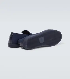 Giorgio Armani Canvas Slip-on Shoes