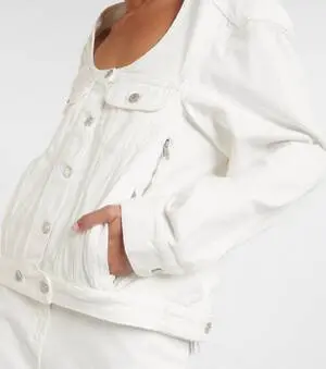 COURREGES Courrèges Denim Trucker Jacket - White