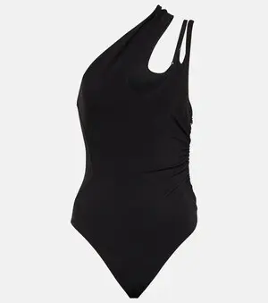 MUGLER Asymmetric Jersey Bodysuit