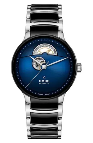 RADO Centrix Open Heart Automatic Bracelet Watch - Blue