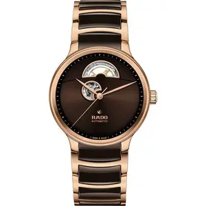 RADO Centrix Open Heart Automatic Bracelet Watch - Brown