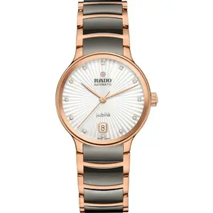 RADO Centrix Diamond Ceramic Bracelet Watch - Silver
