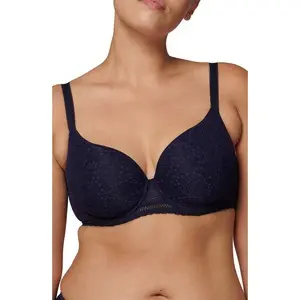 Simone Perele Comete Underwire 3d Plunge Bra - Midnight