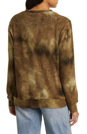Loveappella Tie Dye Hacci Knit Top