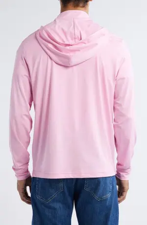 Johnnie-o Hybrid Performance Quarter Zip Hoodie - Cabo