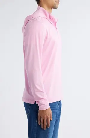 Johnnie-o Hybrid Performance Quarter Zip Hoodie - Cabo