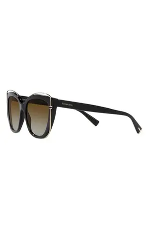 Tiffany & Co. 54mm Gradient Polarized Cat Eye Sunglasses