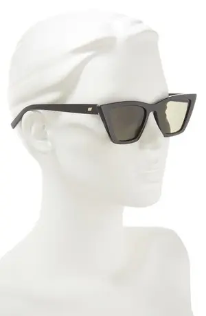 Le Specs Velodrome 54mm Cat Eye Sunglasses - Black