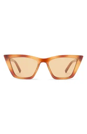Le Specs Velodrome 54mm Cat Eye Sunglasses - Vintage Tort