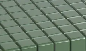 BEY-BERK Modern Cube Watch Storage Box - Green