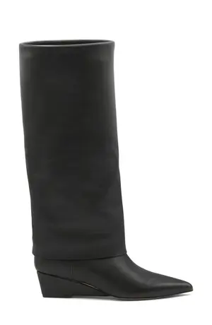 Charles By Charles David Perez Knee High Wedge Boots - Black-le