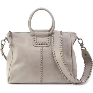 Hobo Medium Sheila Leather Satchel Granite Grey