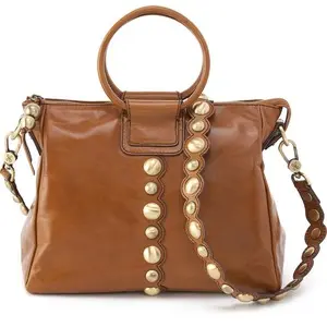 Hobo Medium Sheila Leather Satchel Truffle
