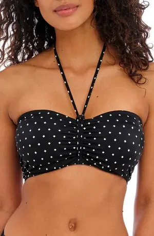 Freya Jewel Cove Underwire Bikini Top - Black