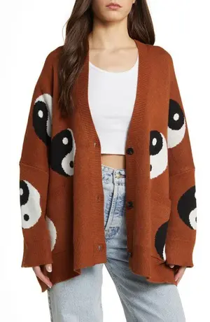 DRESSED IN LALA Main Character Oversized Cardigan