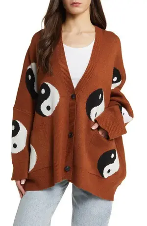 DRESSED IN LALA Main Character Oversized Cardigan