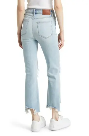 HIDDEN JEANS Distressed Straight Leg Jeans