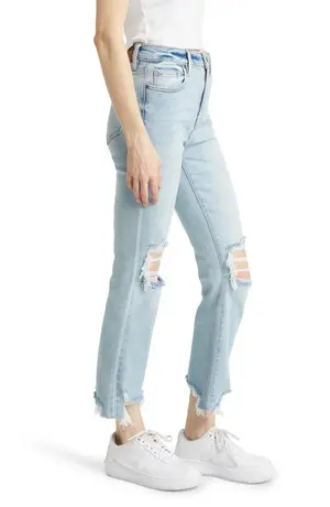 HIDDEN JEANS Distressed Straight Leg Jeans