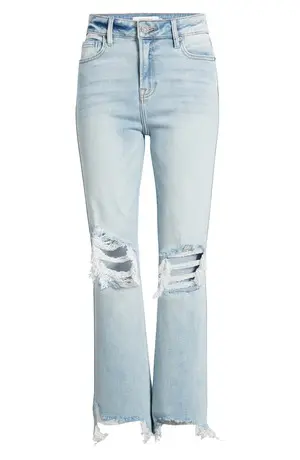 HIDDEN JEANS Distressed Straight Leg Jeans