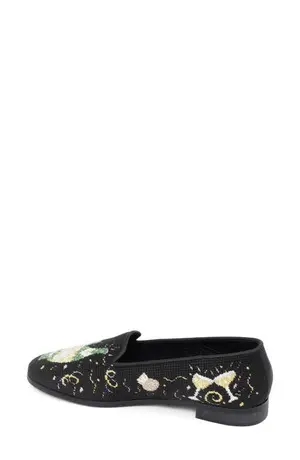 BYPAIGE Needlepoint Flat - Black
