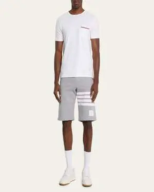 Thom Browne 4-bar Terry Sweat Shorts - Light Gray