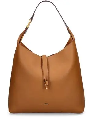 Chloé CHLOÉ Marcie Leather Tote Bag - Pottery Brown