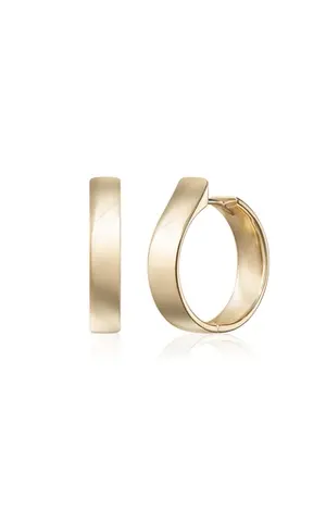 Melissa Kaye 18k Yellow Honey Hoop Medium