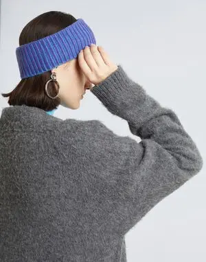 8 BY YOOX Recycled Wool Headband - Blue