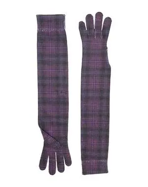 8 BY YOOX Printed Long Gloves - Purple