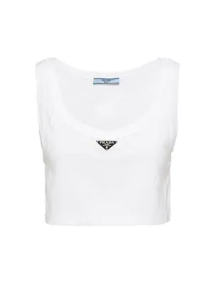 Prada Women's Jersey Top - White  - White