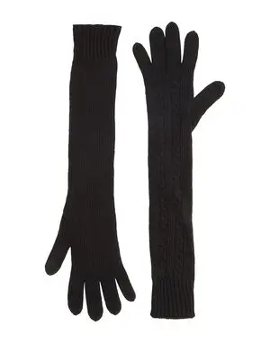 8 BY YOOX Recycled Wool Cable Knit Gloves